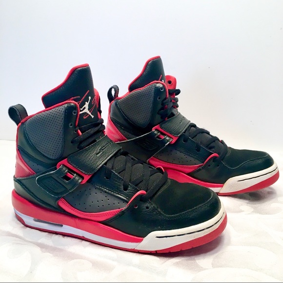 Nike | Shoes | Jordan Flight 45 Red Black Retro Throwback Sneaker ...